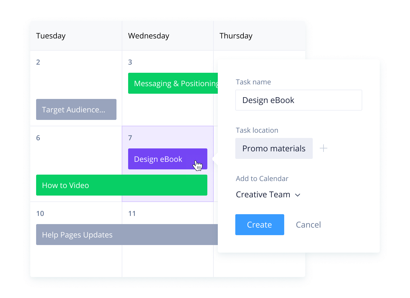 Online Shared Team Calendars for Tasks and Projects | Wrike
